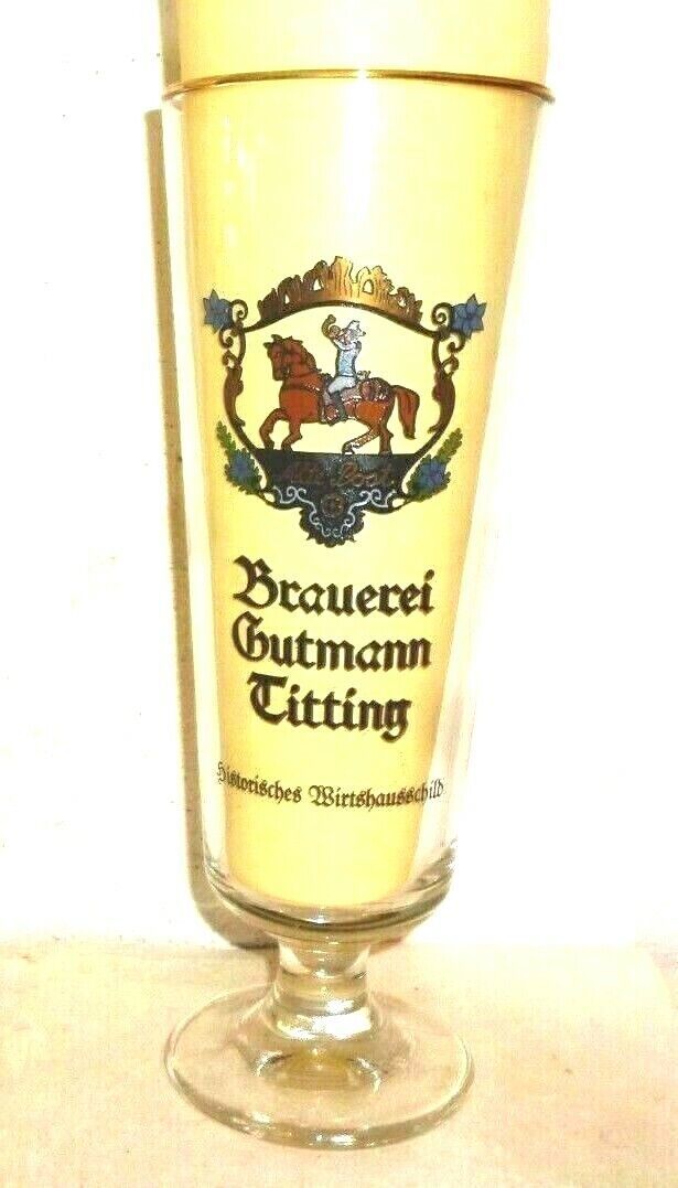 Gutmann Brewery Titting Bavaria Weizen German Beer Glass - Germany
