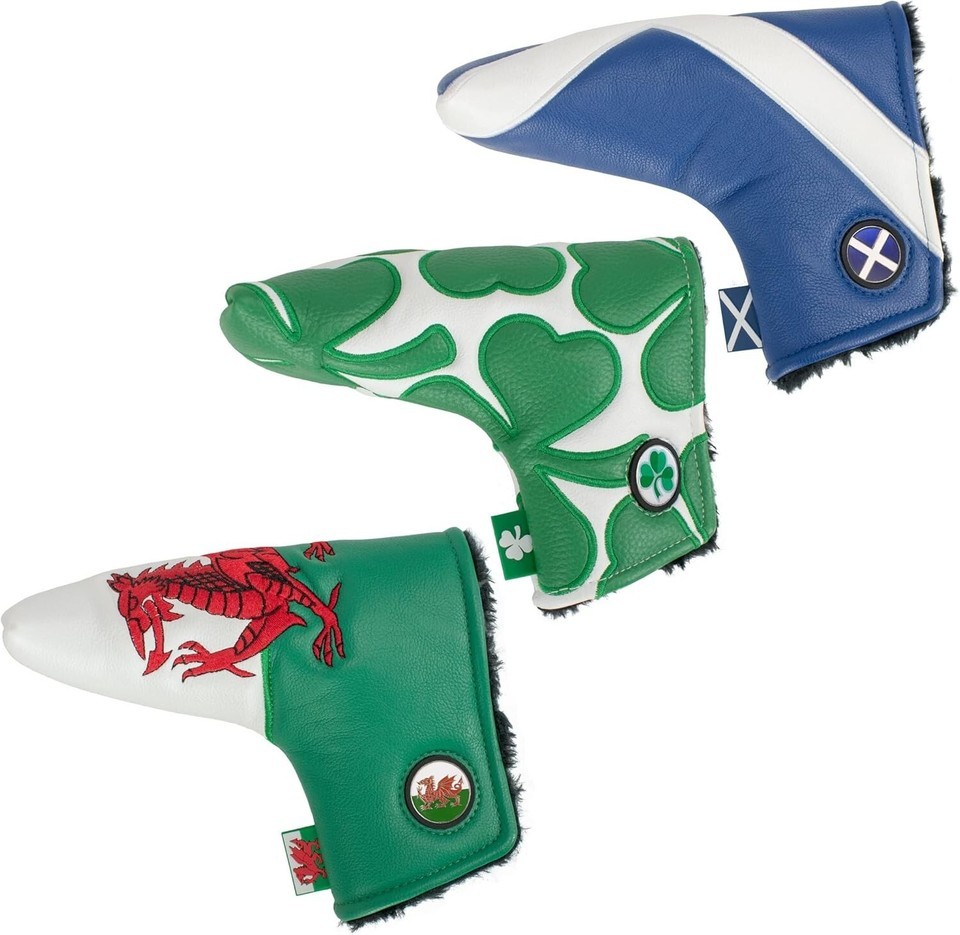 ASBRI GOLF PATRIOT BLADE STYLE PUTTER COVER. WALES, SCOTLAND OR IRISH ...