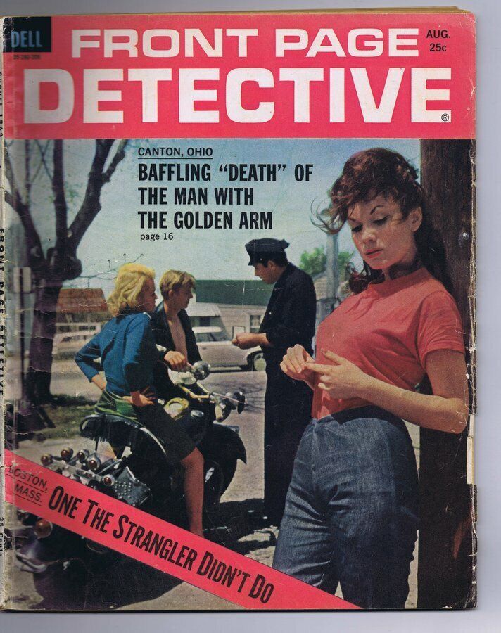 ORIGINAL Vintage August 1963 Dell Front Page Detective Magazine - Magazines