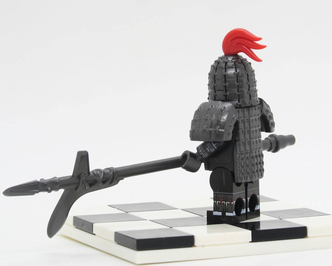 The Qin Dynasty Heavy Armour Halberd Soldier Minifigures Weapons ...