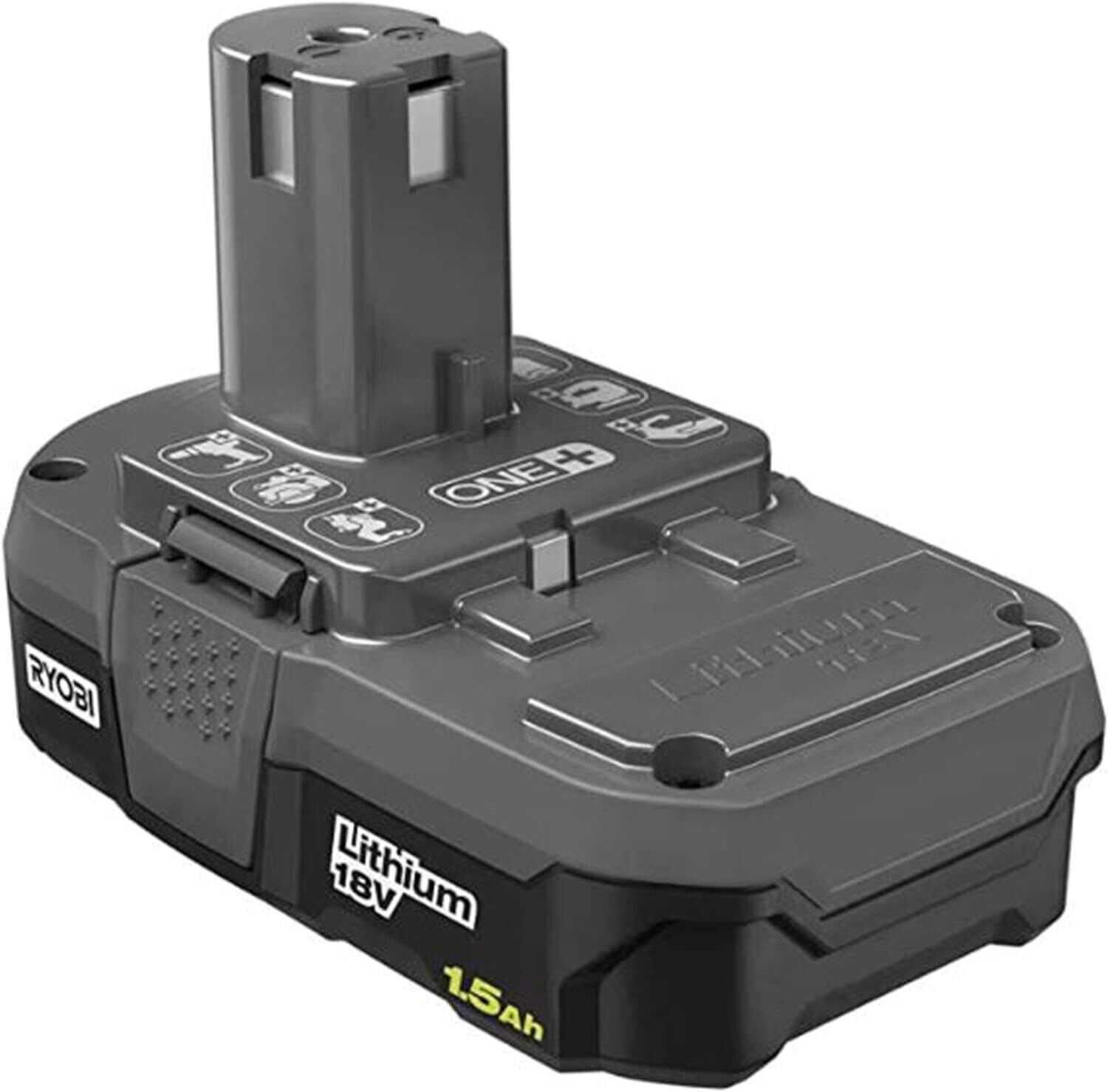 Ryobi P118B 18V Battery Charger and Ryobi P189 18V 1.5 Ah Battery Combo ...