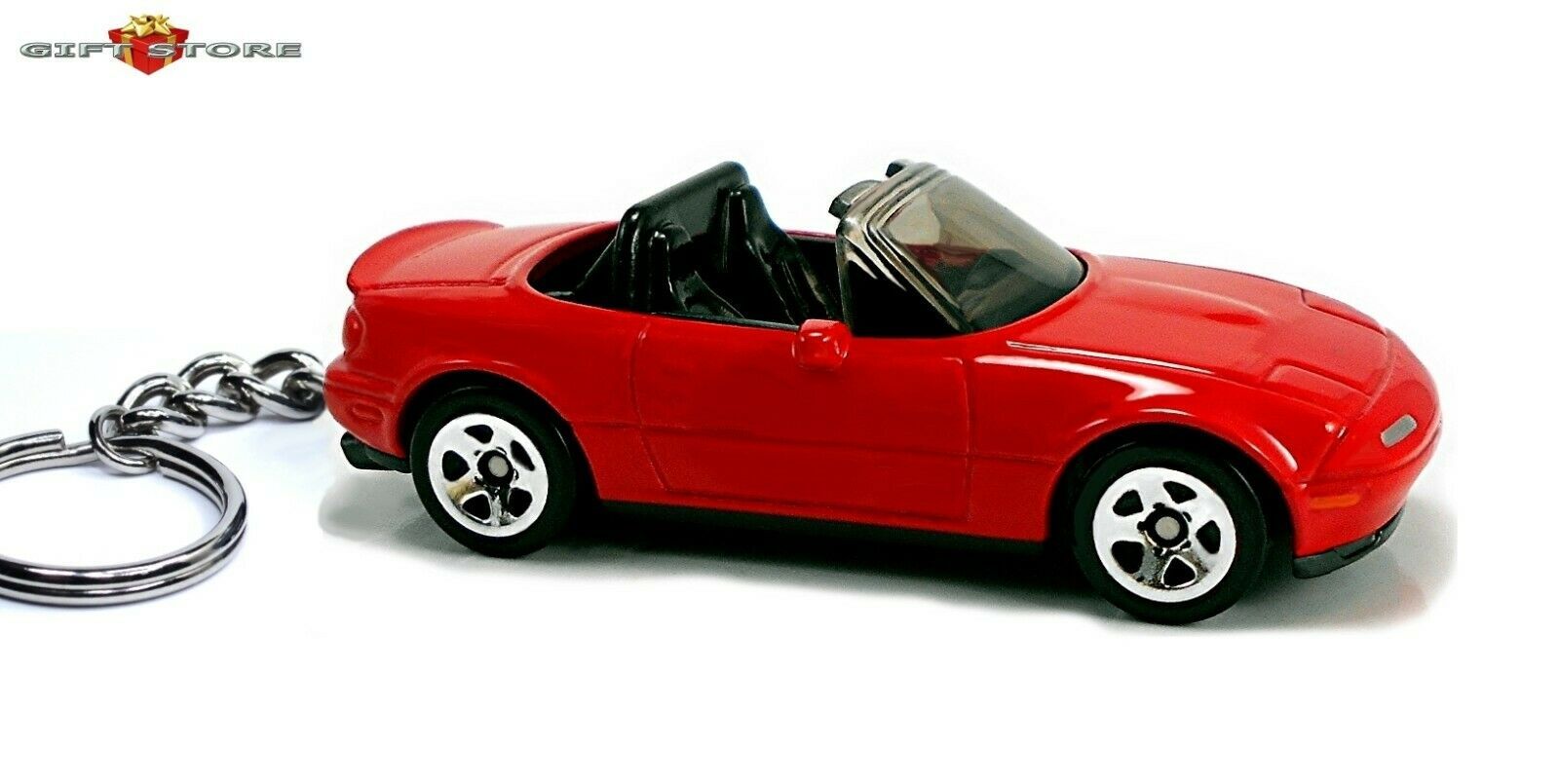 RARE KEY CHAIN RED & BLACK MAZDA MIATA MX5 EUNOS ROADSTER LIMITED ...