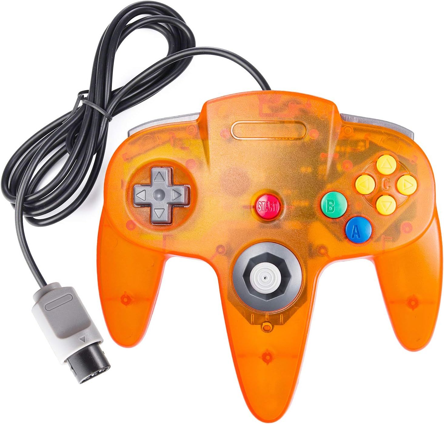 Classic N64 Controller Joystick Remote For N64 Video Game System, Clear ...