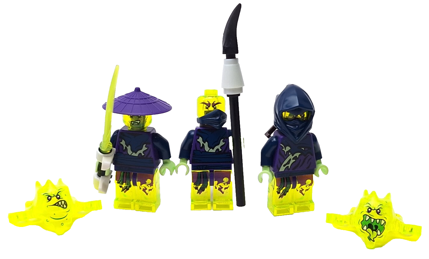 Lego Ninjago Ghost Warrior Cowler Cyrus njo141 Attila Ming njo146 ...