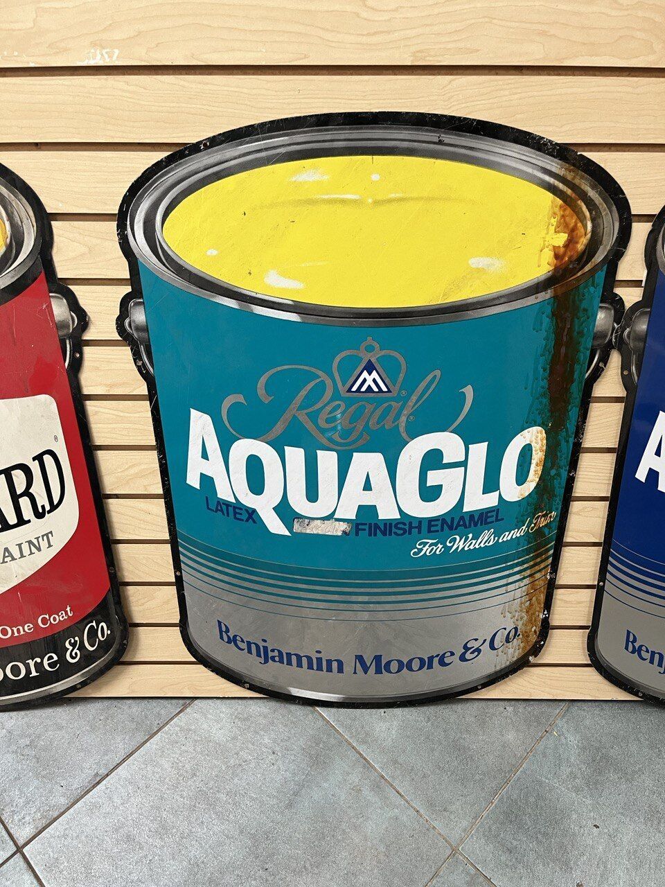 Vintage Benjamin Moore Signs Tin Embossed and 49 similar items