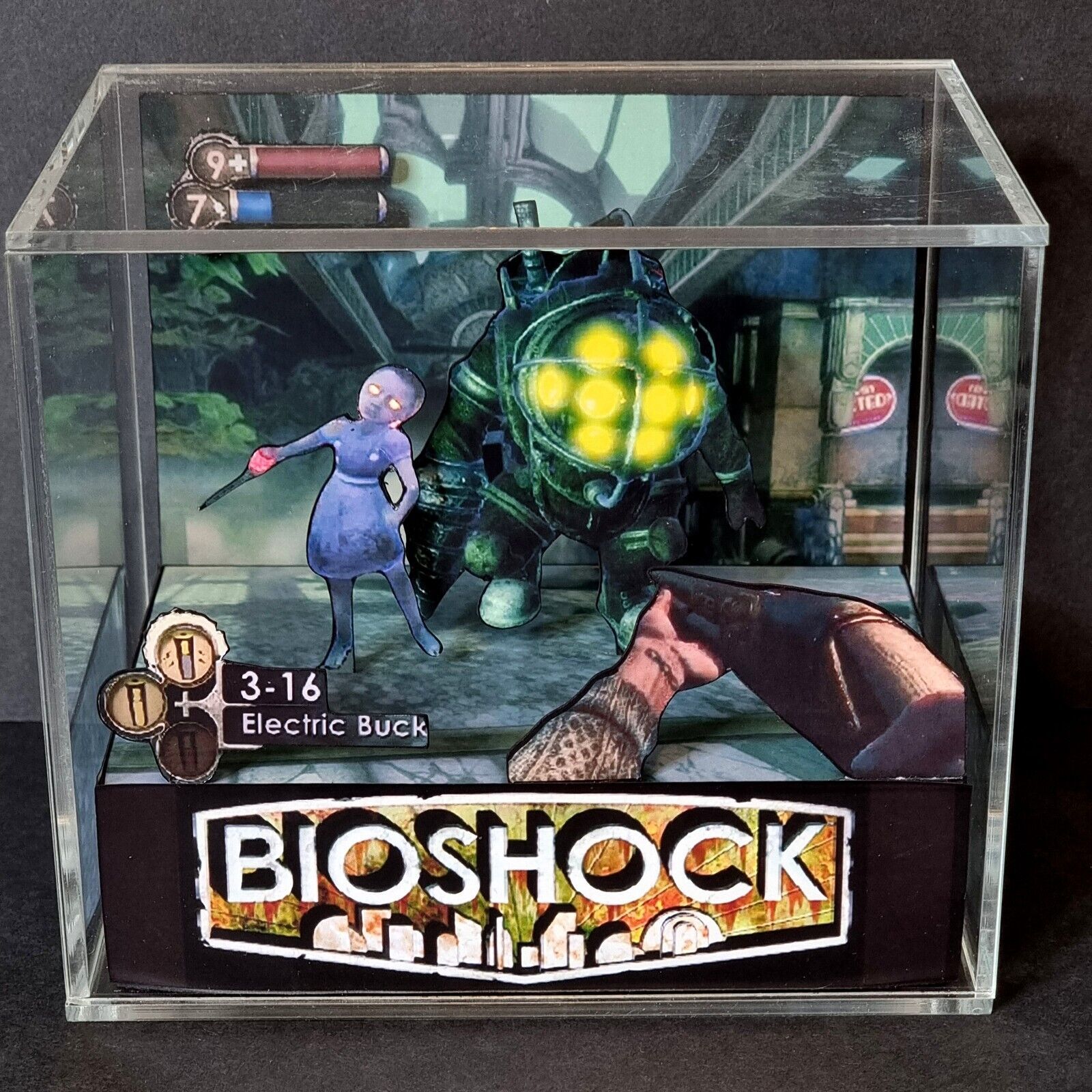 Bioshock - 3D Cube Handmade Diorama - Video Games - Shadowbox - Video ...