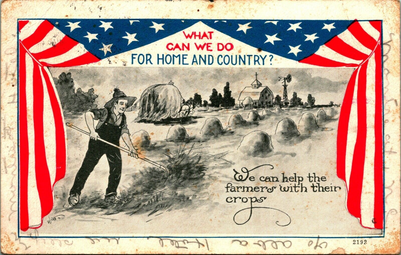 What Can We Do For Home and Country? Help Farmers Patriotic 1917 DB ...