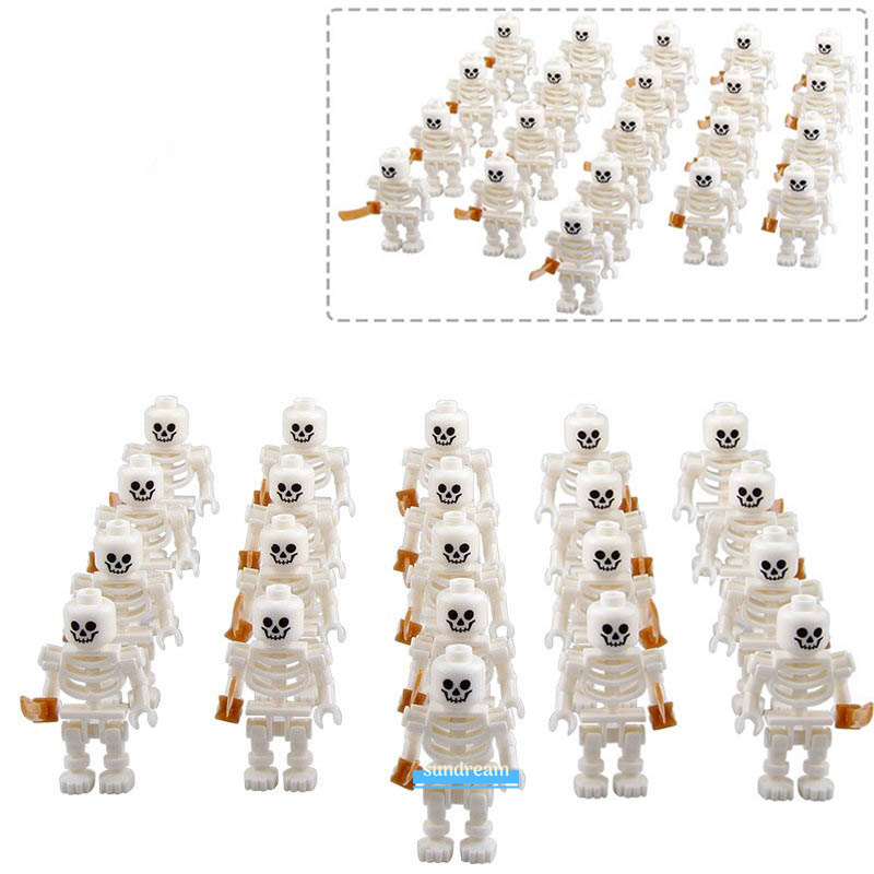 Medieval Castle Knights Skeleton Knights Army Lego Moc Minifigures Set ...