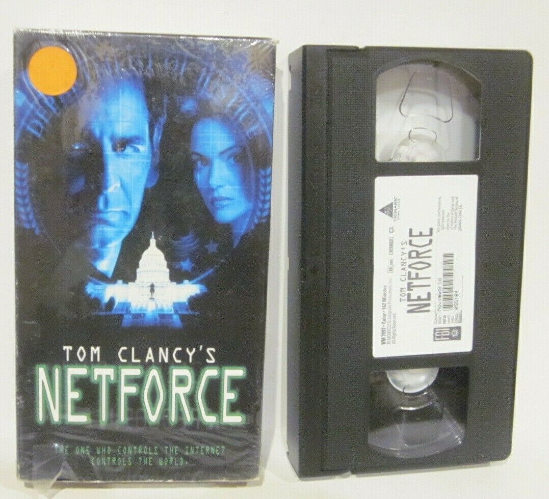 Netforce Tom Clancy's VHS Video Tape Movie Joanna Going Scott Bakula ... Netforce Tom Clancy's VHS Video Tape Movie Joanna Going Scott Bakula ...