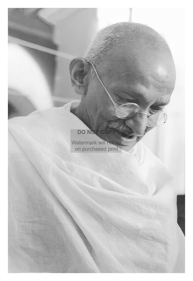MAHATMA GANDHI LEGENDARY INDIAN ACTIVIST 4X6 PHOTOGRAPH REPRINT ...