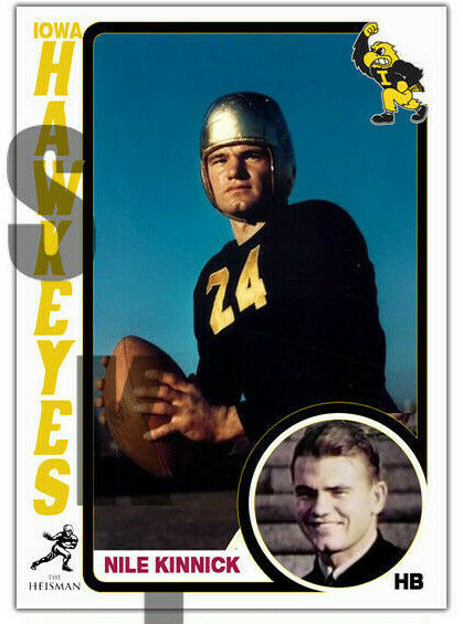 2020 STCC Iowa Hawkeyes Legends #2 Nile Kinnick HOF - Sports Trading Cards