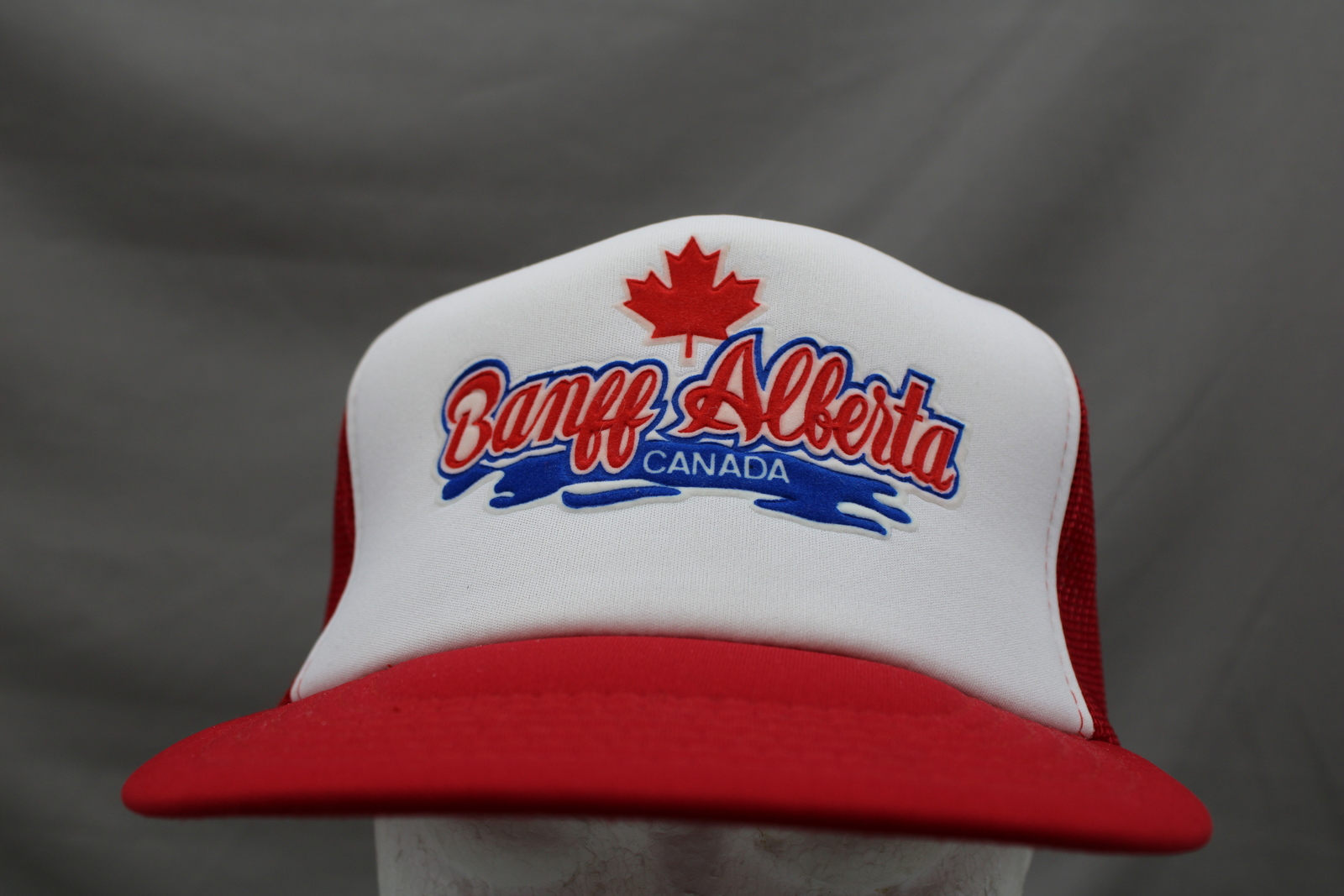 Vintage Trucker Hat - Banff Canada Puffer Graphic - Adult Snapback ...