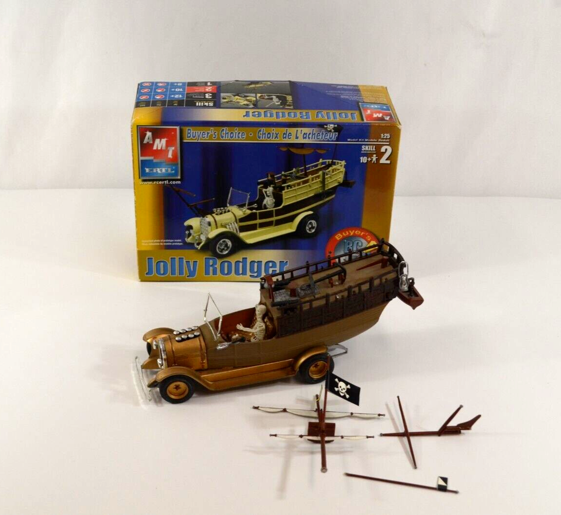 AMT Ertl Jolly Rodger Built Up Model Pirate Car Kit 1/25 Scale Skeleton ...