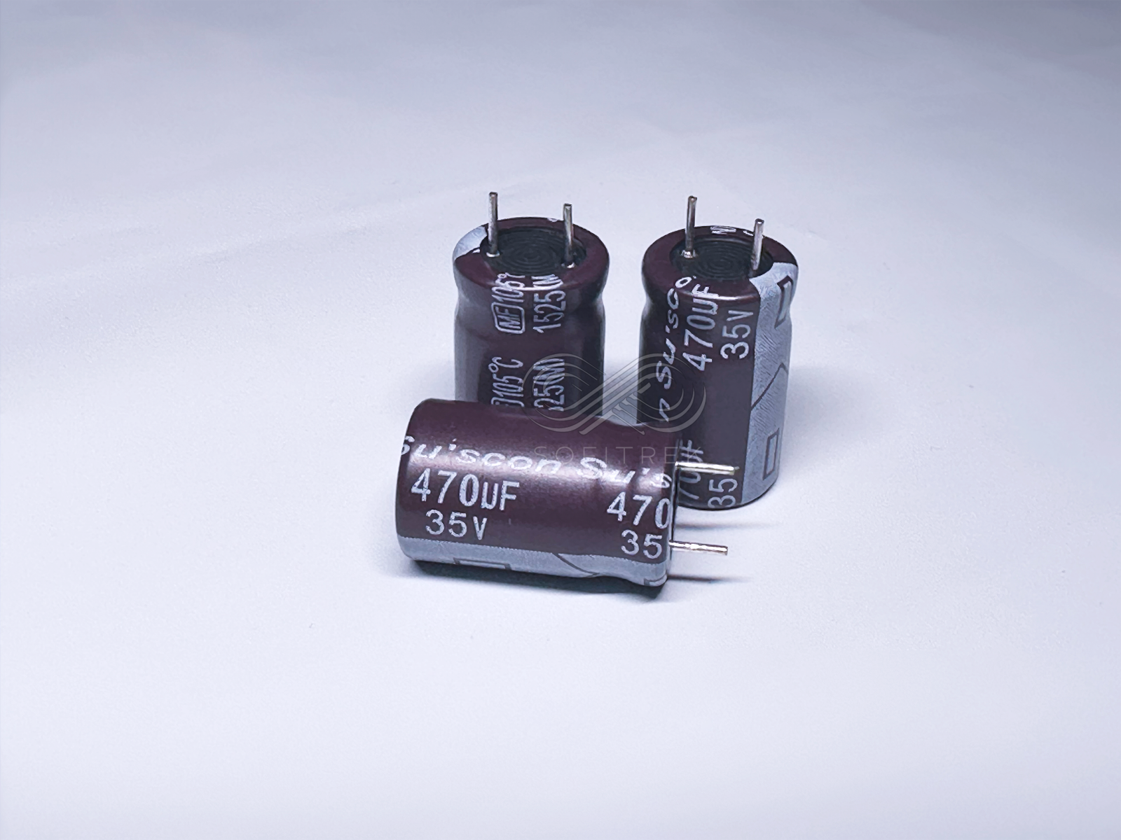 25Pcs MF Suscon 470uF 35V 10x16 Electrolytic PC-Pin Capacitor Low ...