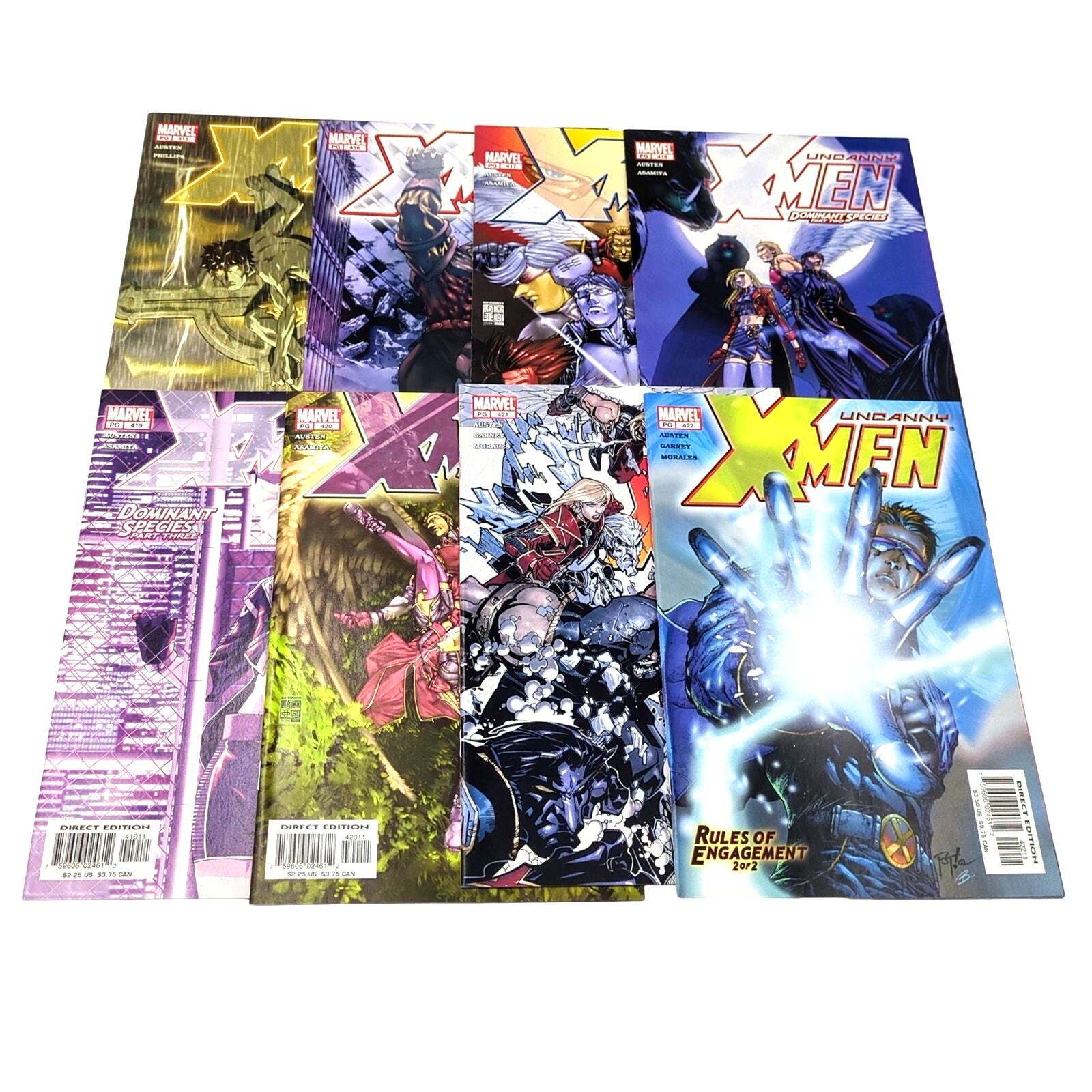 Uncanny X-Men Lot 415-422 Marvel Comics 8 Issues Chuck Austen 1st Maximus Lobo - Comics ...