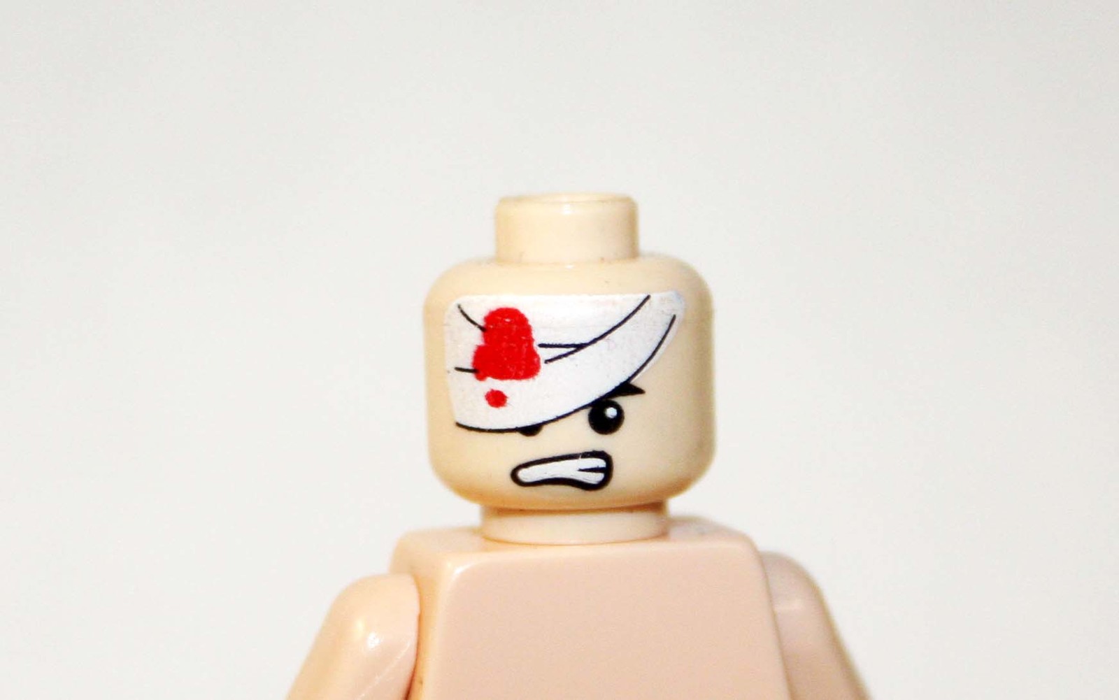 Minifigure Bloody Bandage Head Right Eye Head Diy Rare - LEGO (R ...