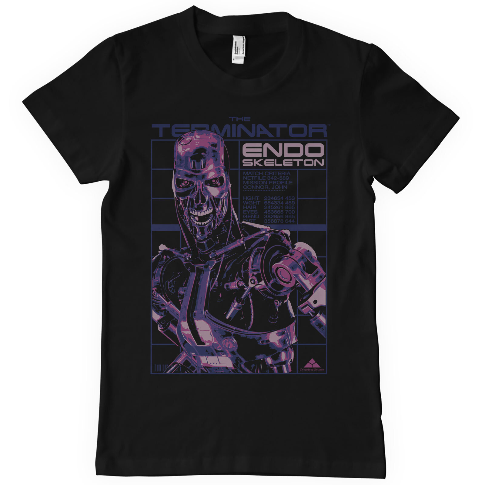 The Terminator T-800 Arnold Schwarzenegger Official Tee T-Shirt Mens ...