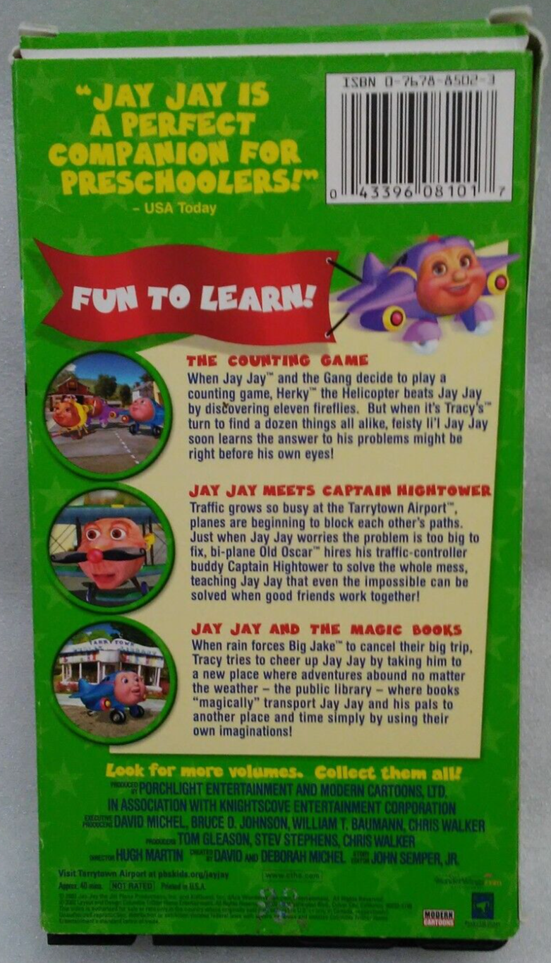 VHS Jay Jay the Jet Plane - Fun to Learn and 50 similar items