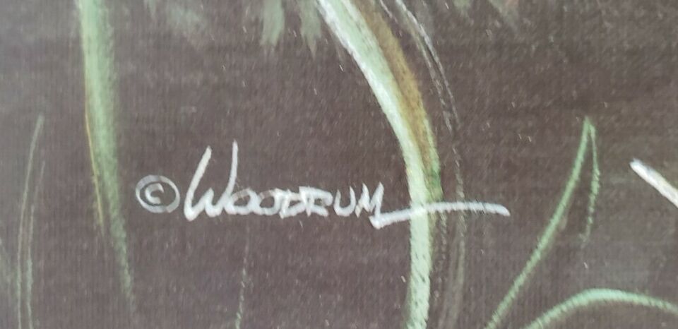 Rob Woodrum African Adam and Eve Garden of Eden Lithograph Art Print on ...