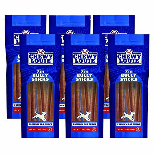 CHEWY LOUIE 7" 3 Count 6pk Bully Sticks - 100% Beef Treat, No ...