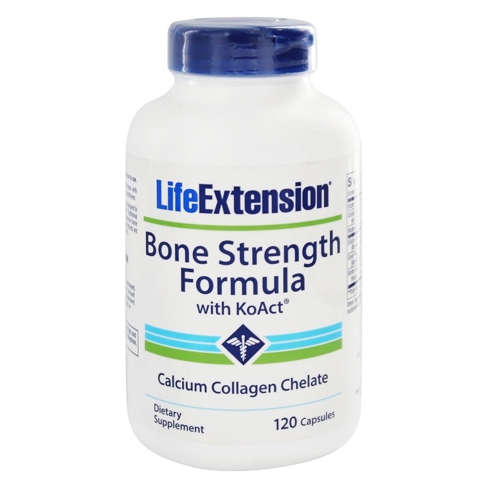 Life Extension Bone Strength Formula with KoAct, 120 Capsules - Dietary ...