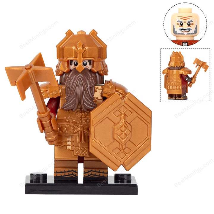 New Nori (Heavy Regal Armor) Dwarf Warrior The Hobbit Minifigures Block ...