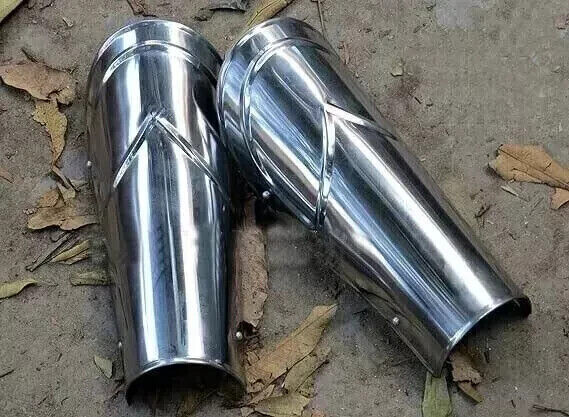 New Steel Armor Leg Guard Medieval Spartan Graves Knight Crusader ...