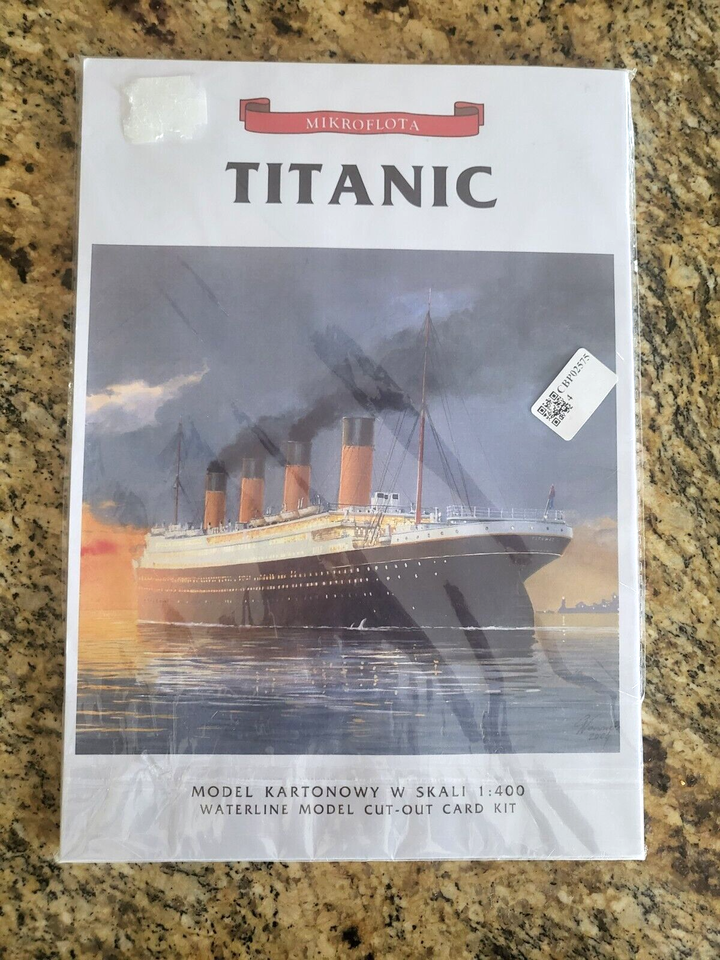 MIKROFLOTA "TITANIC" PAPER-CARD MODEL KIT- Cut-Out Card Kit 1:400 ...