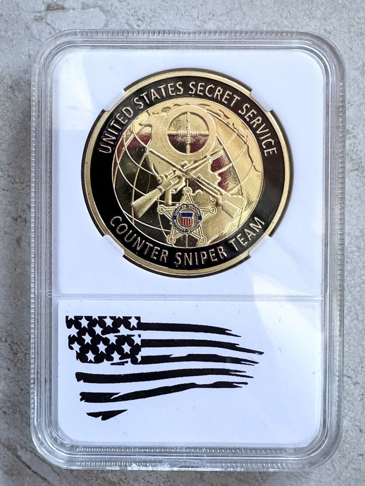 United States Secret Service Counter Sniper Team Challenge Coin With ...