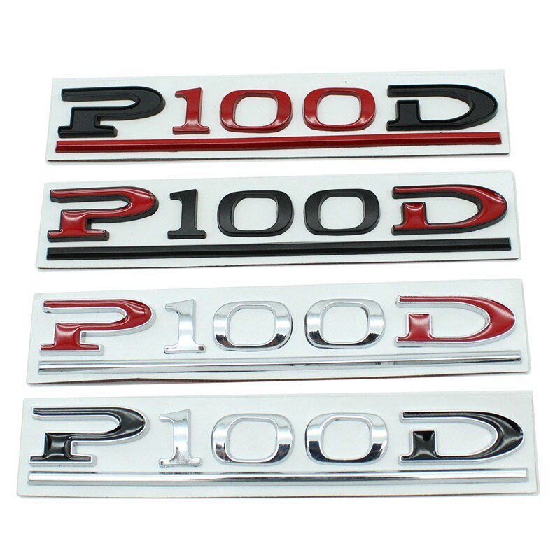Car 3D Decals Sticker For Model 3 X S Y P100D Logo Car Rear Trunk ...