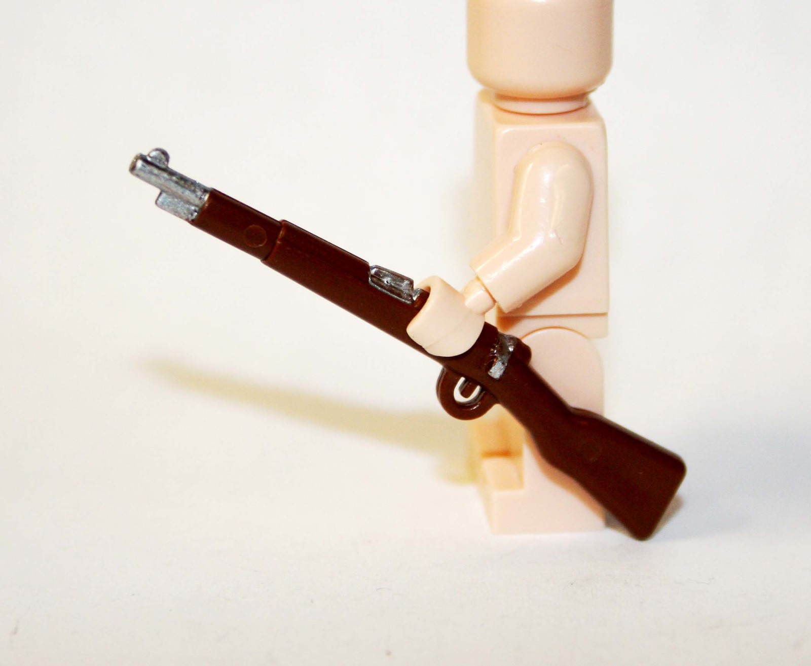 Gift Minifigure Bolt Action Rifle WW2 hunting silver painted weapon Gun ...