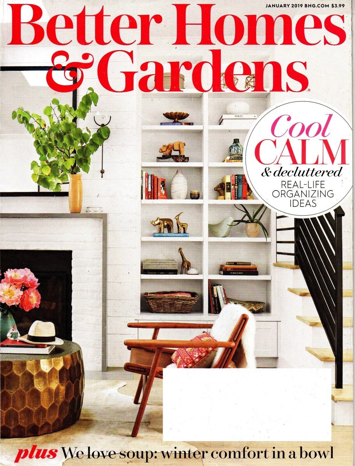 Better Homes & Gardens Magazine January 2019 Real Life Organizing Ideas ...