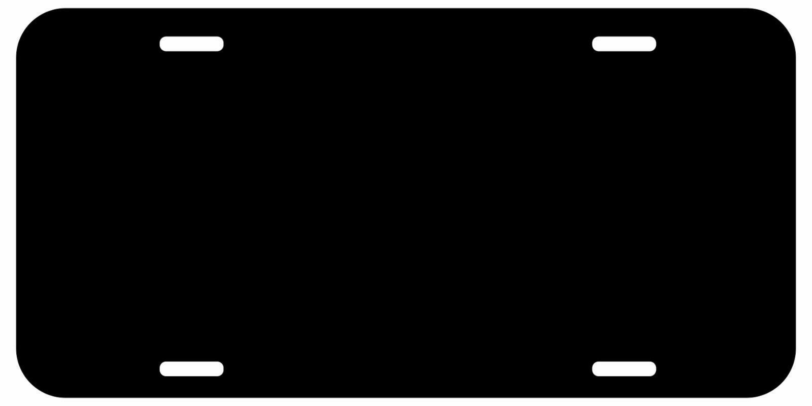 CUSTOM BLANK MATTE BLACK LICENSE PLATE ALUMINUM METAL TAG FOR CARS ...