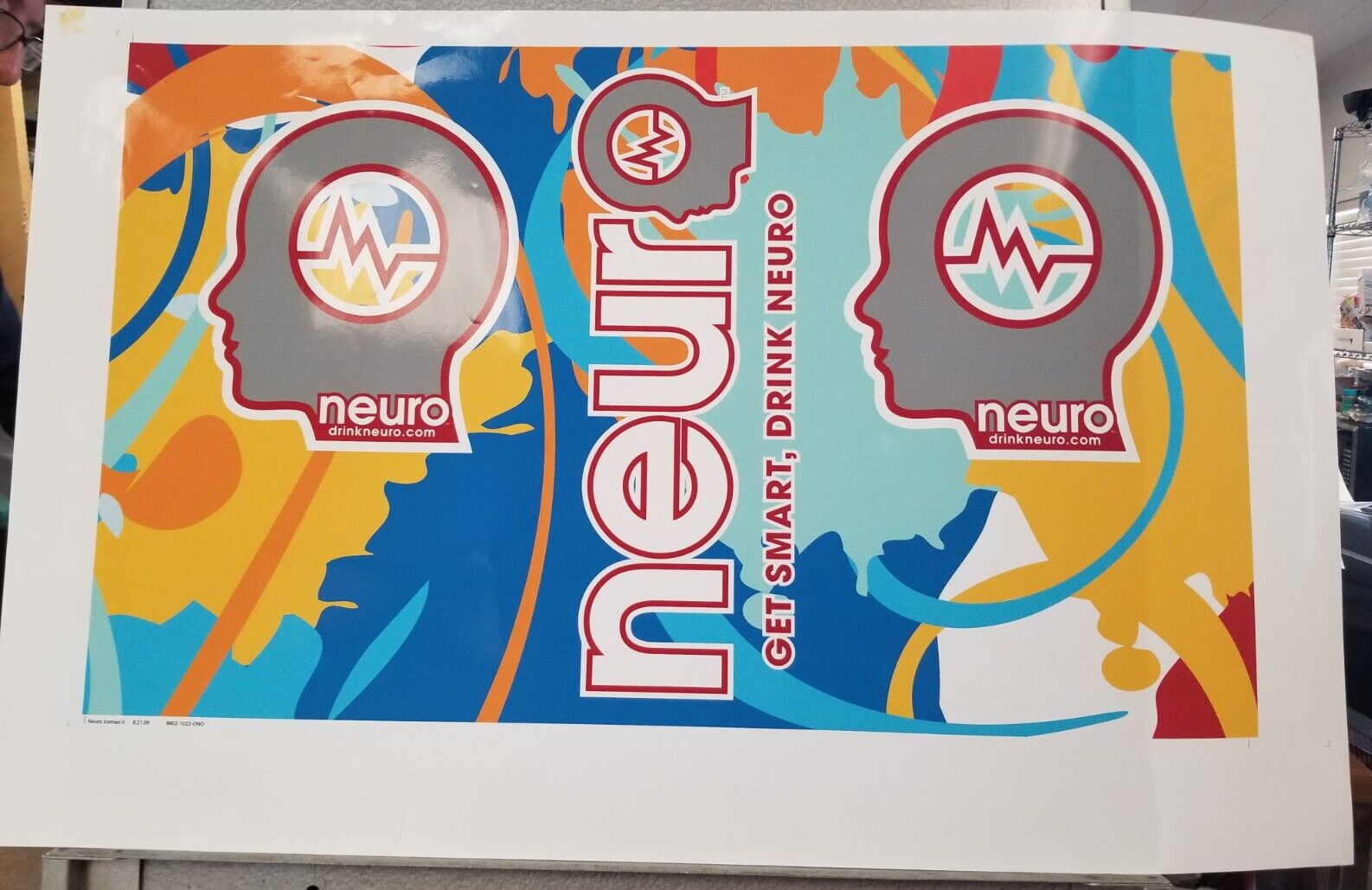 Neuro Energy Drink Preproduction Advertising Art Work Get Smart Drink Neuro - Energy Drinks