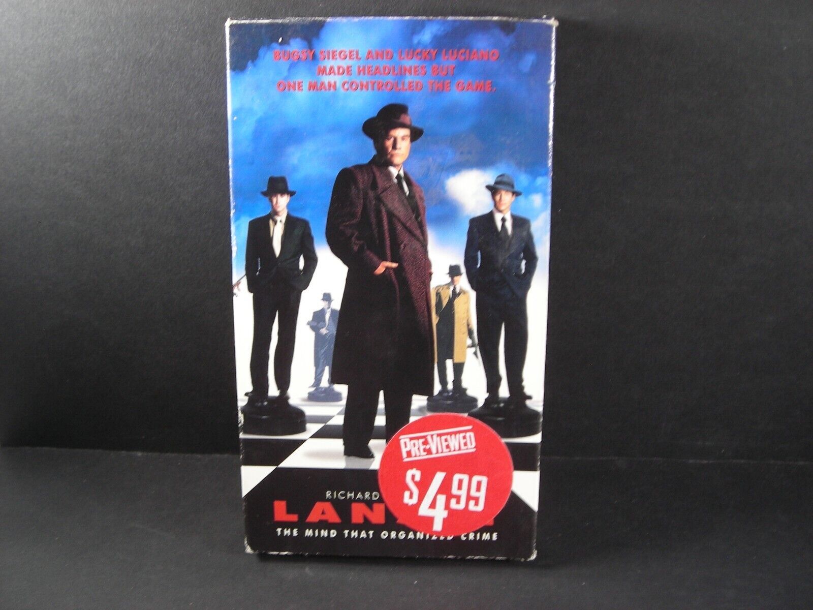LANSKY 1999 VHS RARE OOP 90's HBO Mafia Gangster Film Meyer Bugsy Siegel - VHS Tapes