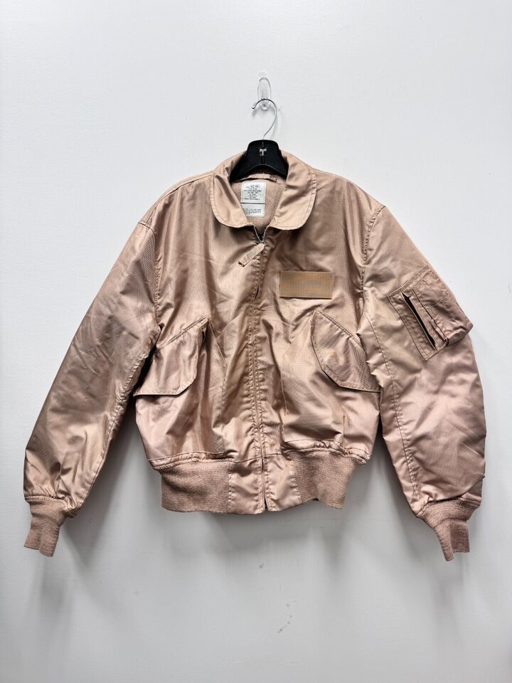USGI GENUINE USAF TAN NOMEX FIRE RESISTANT SUMMER FLYERS JACKET CWU-36 ...