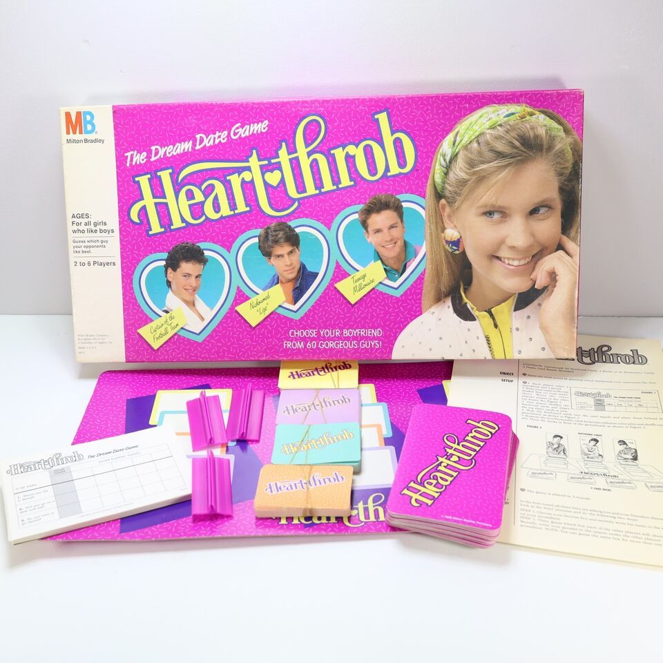 HEART-THROB 1988 Girl Dream Date Game Boyfriend Complete Vintage 100% ...