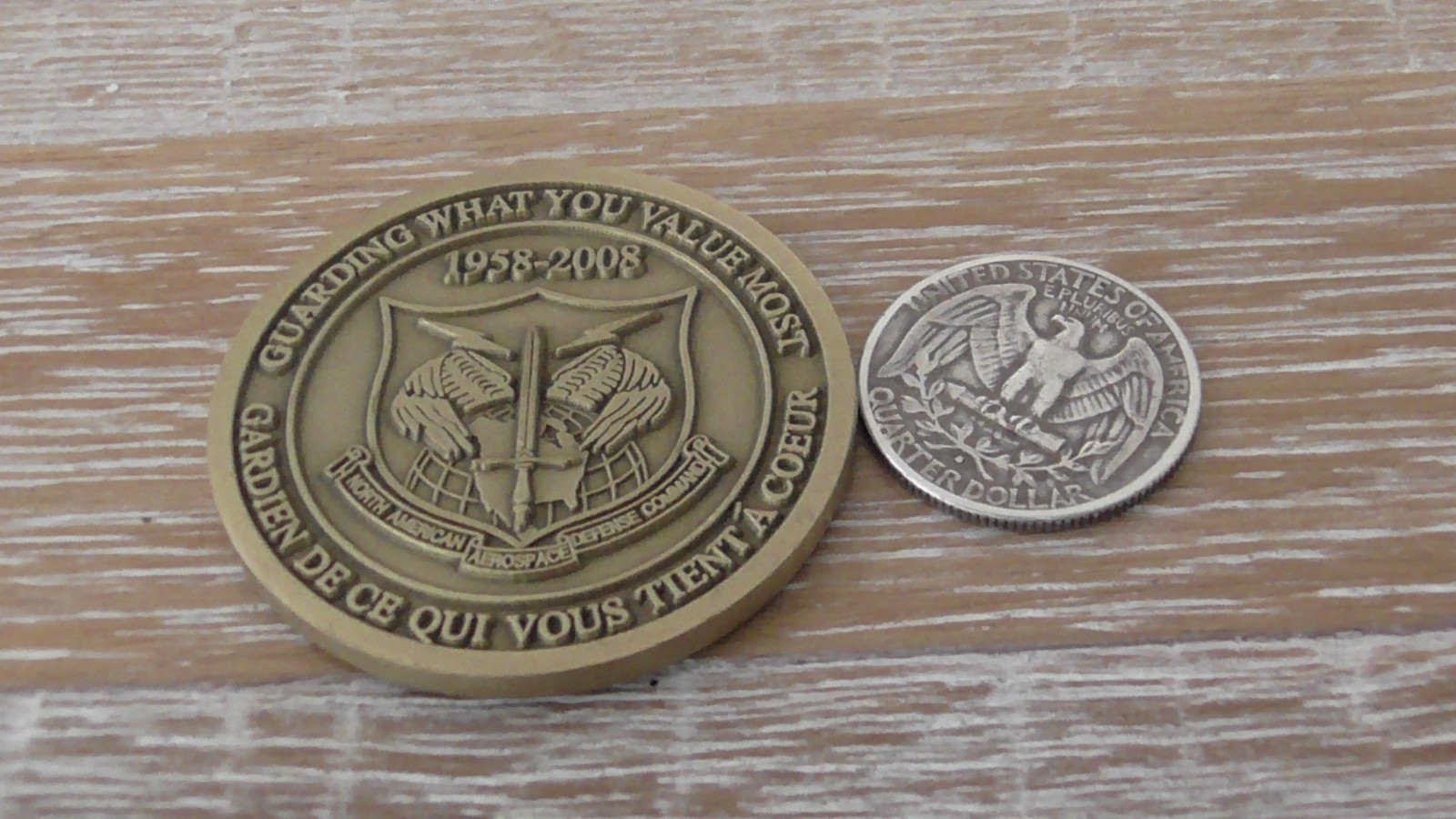 North American Aerospace Defense Command NORAD 50 Years Challenge Coin ...