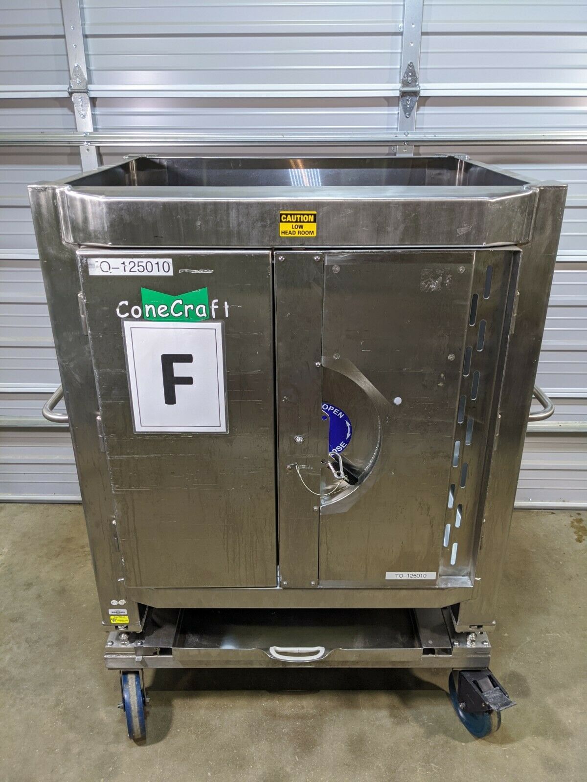 Conecraft 1000L Stainless Steel BioProcess Biocontainer Bin Tote w ...