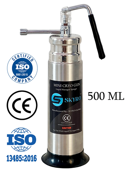 500ml Liquid Nitrogen Freeze Sprayer Mini Cryo Gun Cryogenic Spray ...