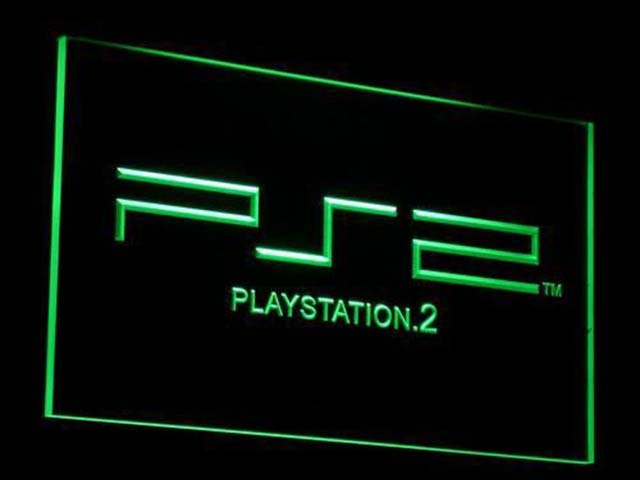 PlayStation PS2 LED Neon Sign Hang Signs Wall Home Decor Game Room ...