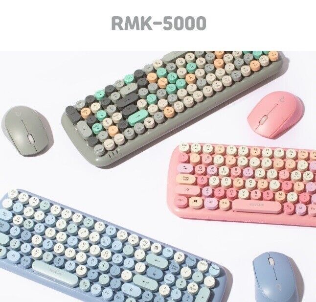 Royche Wireless Keyboard & Mouse Set RMK-5000 Korean / English ...