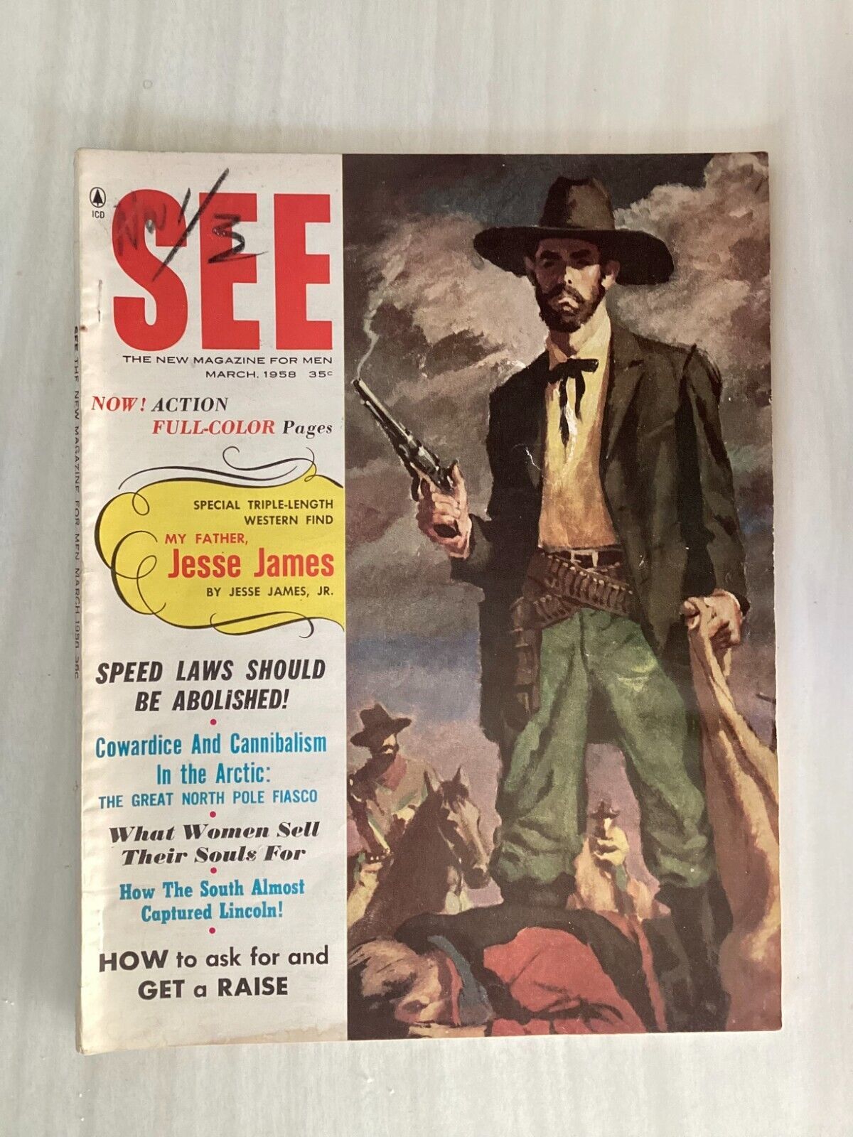 SEE - March 1958 - JESSE JAMES, JANET LEIGH, "ENSIGN O'TOOLE," ED ...