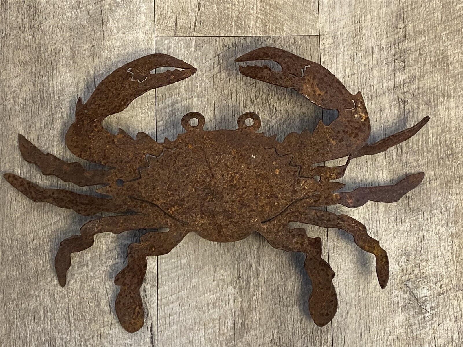 Vintage Iron Crab Wall Decor - 3D - 15" - Made from Old Steel Drums ...