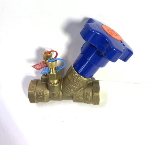 RWV DZR Brass Fixed Orifice Static Balancing Valve 3/4 Female NPT 9517 ...