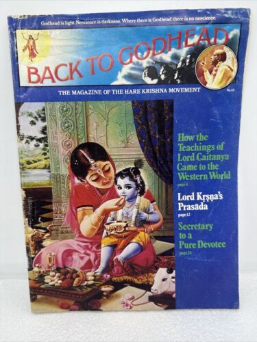 VINTAGE 1974 Issue #68 Hare Krishna BACK TO GODHEAD HINDU MAGAZINE ...