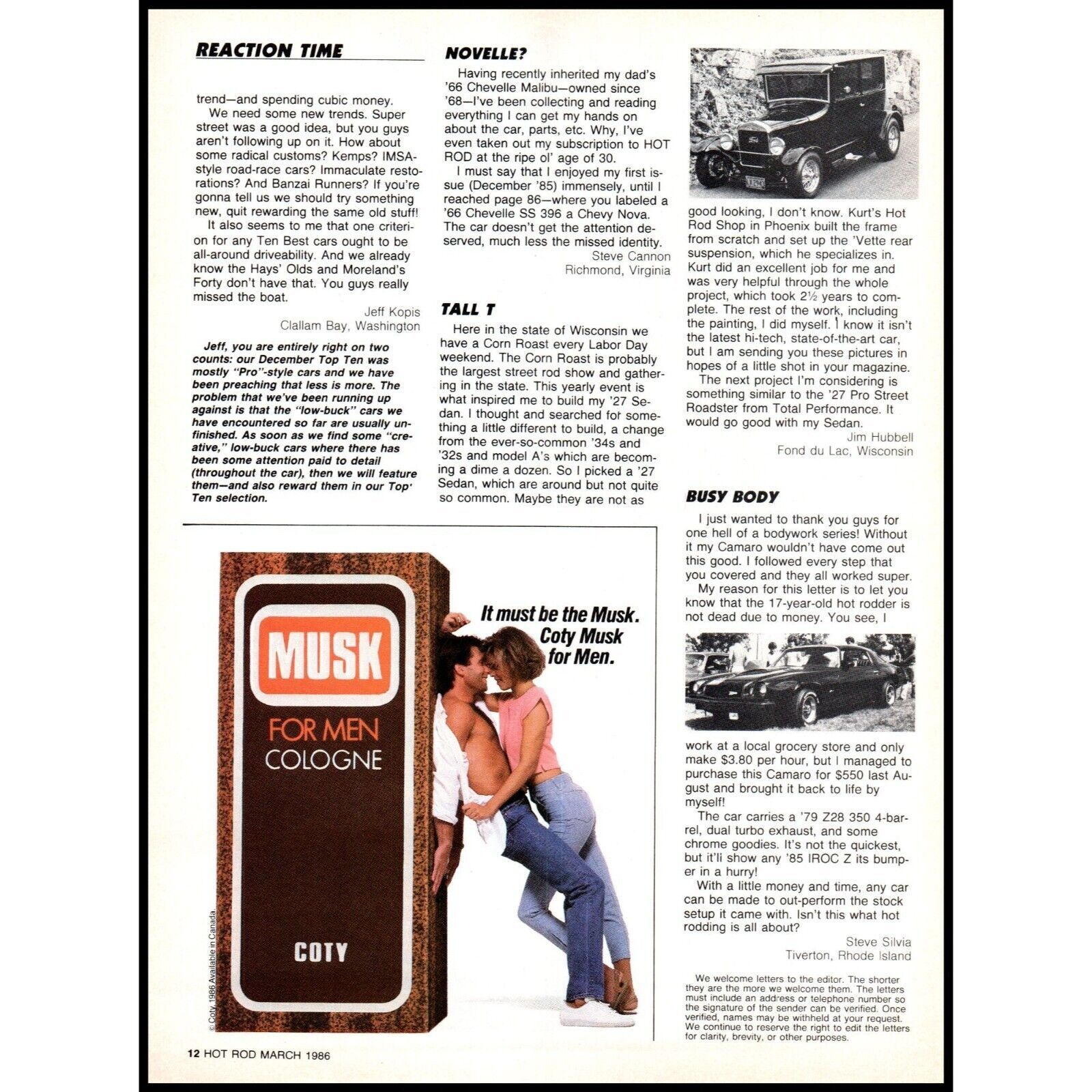 1986 Coty Musk Mens Cologne Vintage Print Ad and 18 similar items