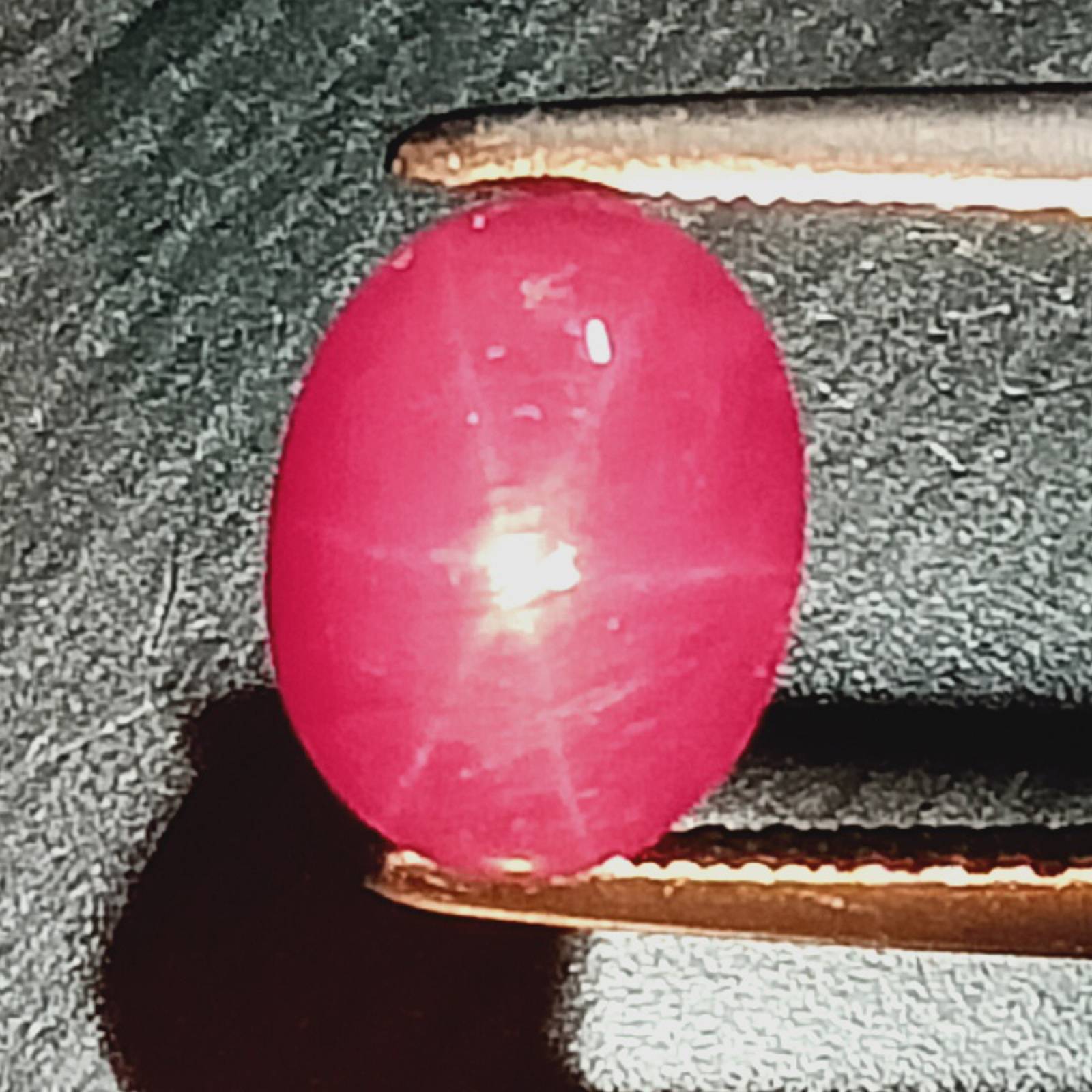 No Heat Star Ruby , 3.35 Cttw , African Star Ruby ,Star Ruby 3 Carat + ,Star Rub - Loose Gemstones
