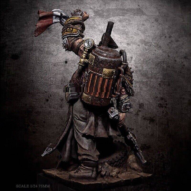 1/24 Resin Steampunk Model Kit German Executioner Wolfenstein MadMax ...