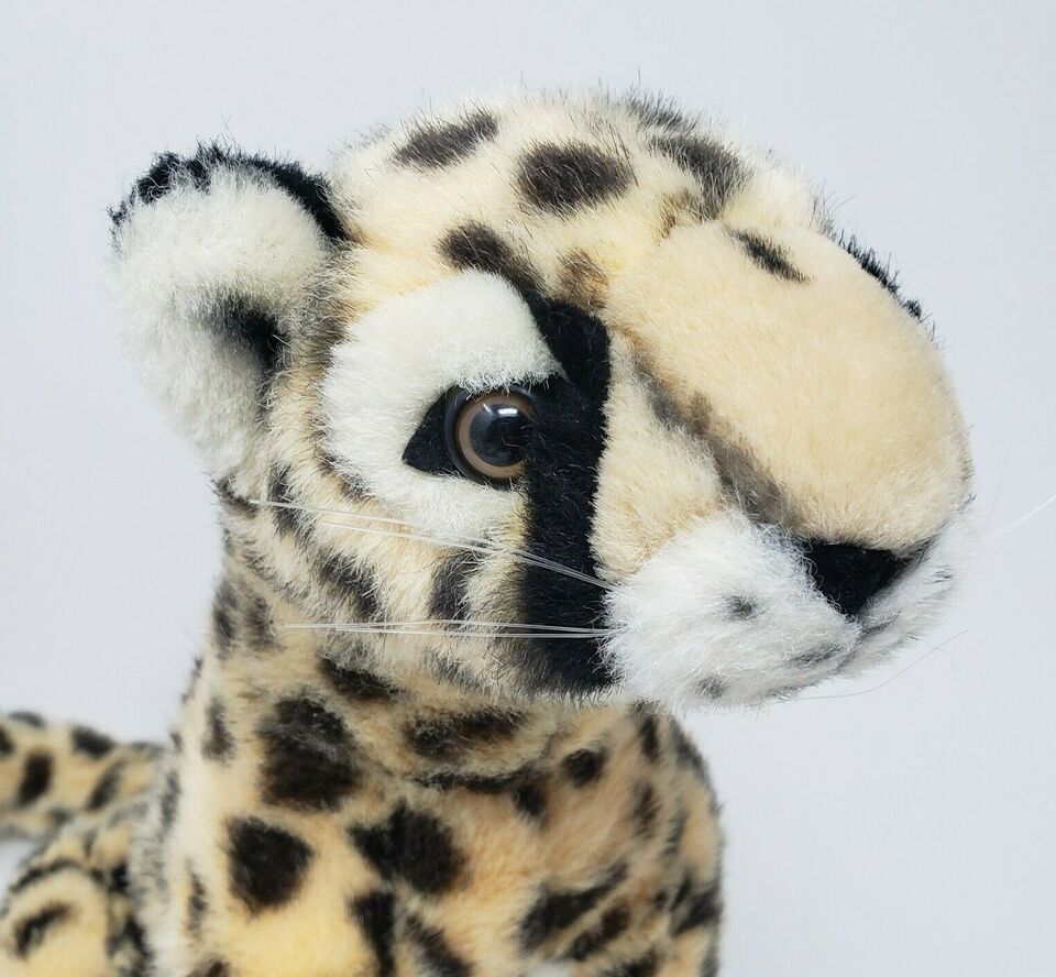 12" VINTAGE CASCADE TOY SPOTTED LEOPARD REALISTIC STUFFED ANIMAL PLUSH ...